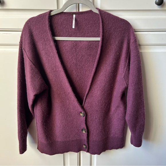 Free People | Sweaters | Free People 0 Cashmere Schoolboy 3 Button ...